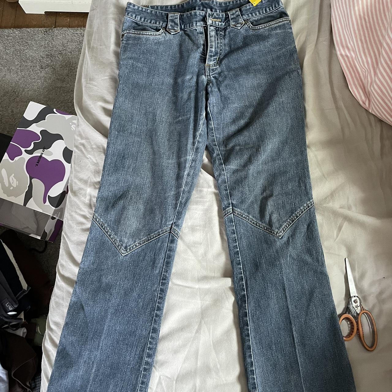 V JEANS- BRAND UNKNOWN - super cool “V” around... - Depop