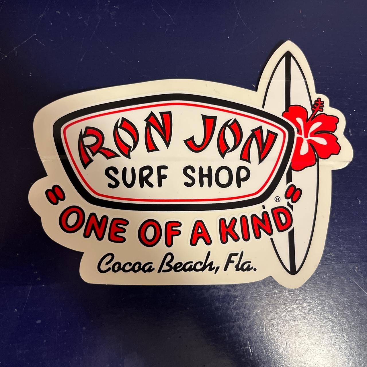 ron jon surf shop sticker from cocoa beach,... - Depop
