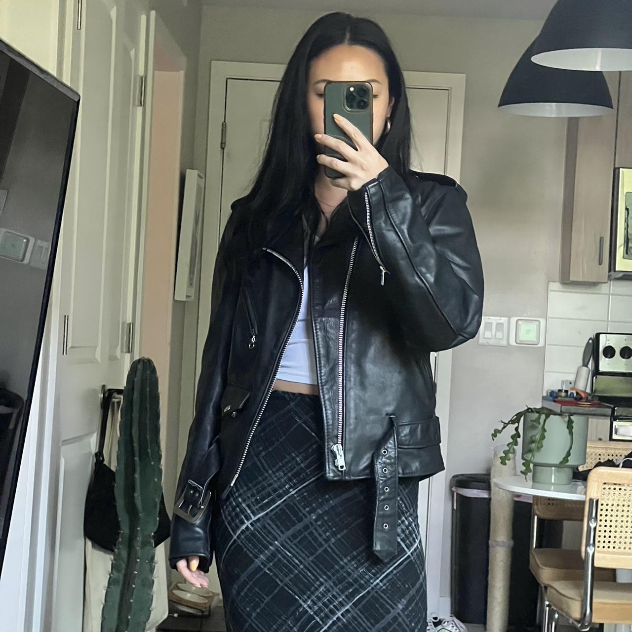 Vintage Schott Perfecto 118 black leather motorcycle... - Depop