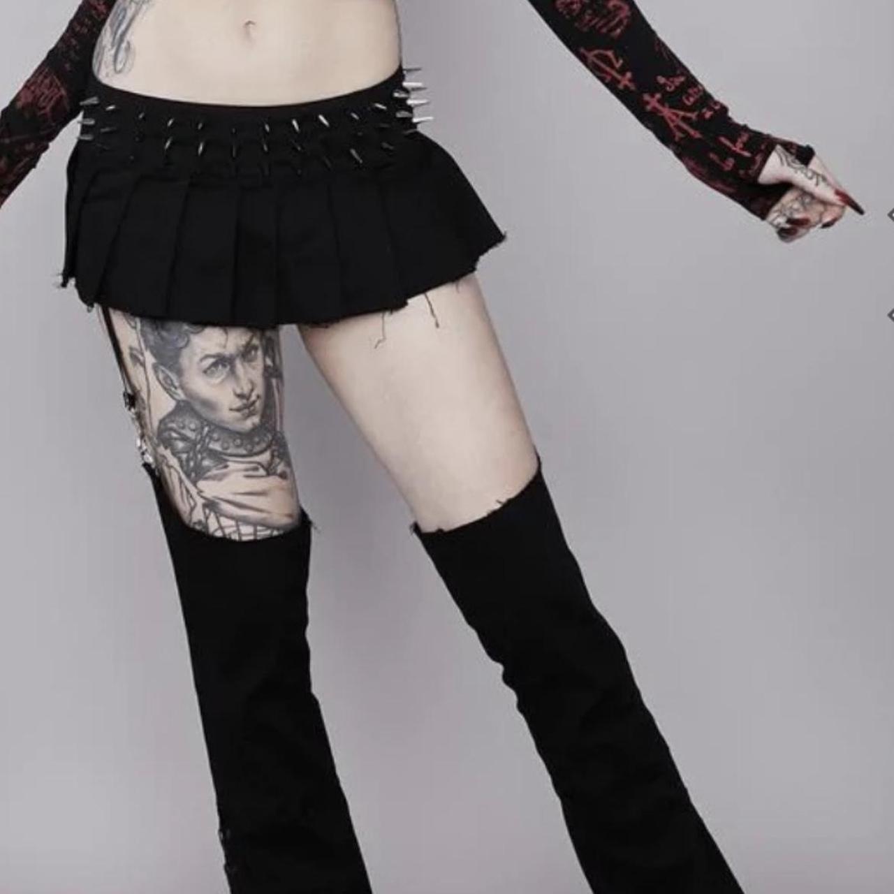 Dollskill mini skirt with clip on and off leg... - Depop