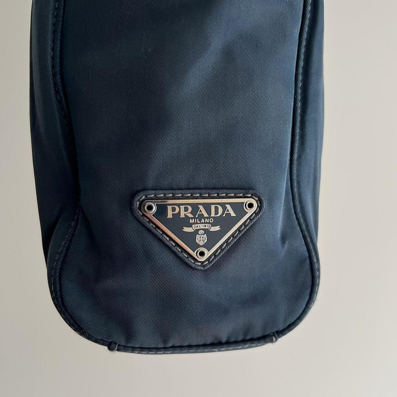 Vintage blue Prada bag Resin top handles Small size... - Depop