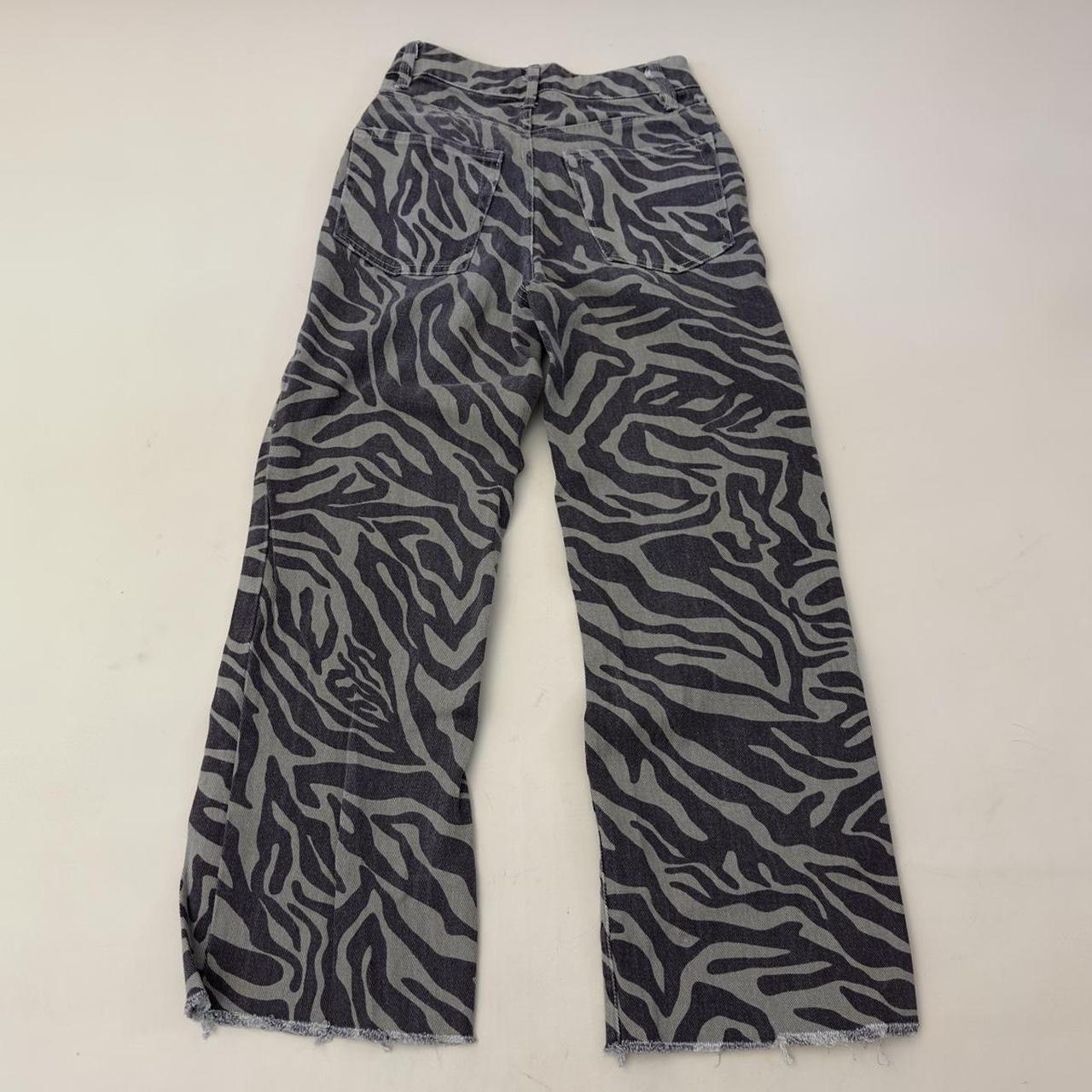 Zebra Print Baggy Pants RSQ brand High waisted... | Depop