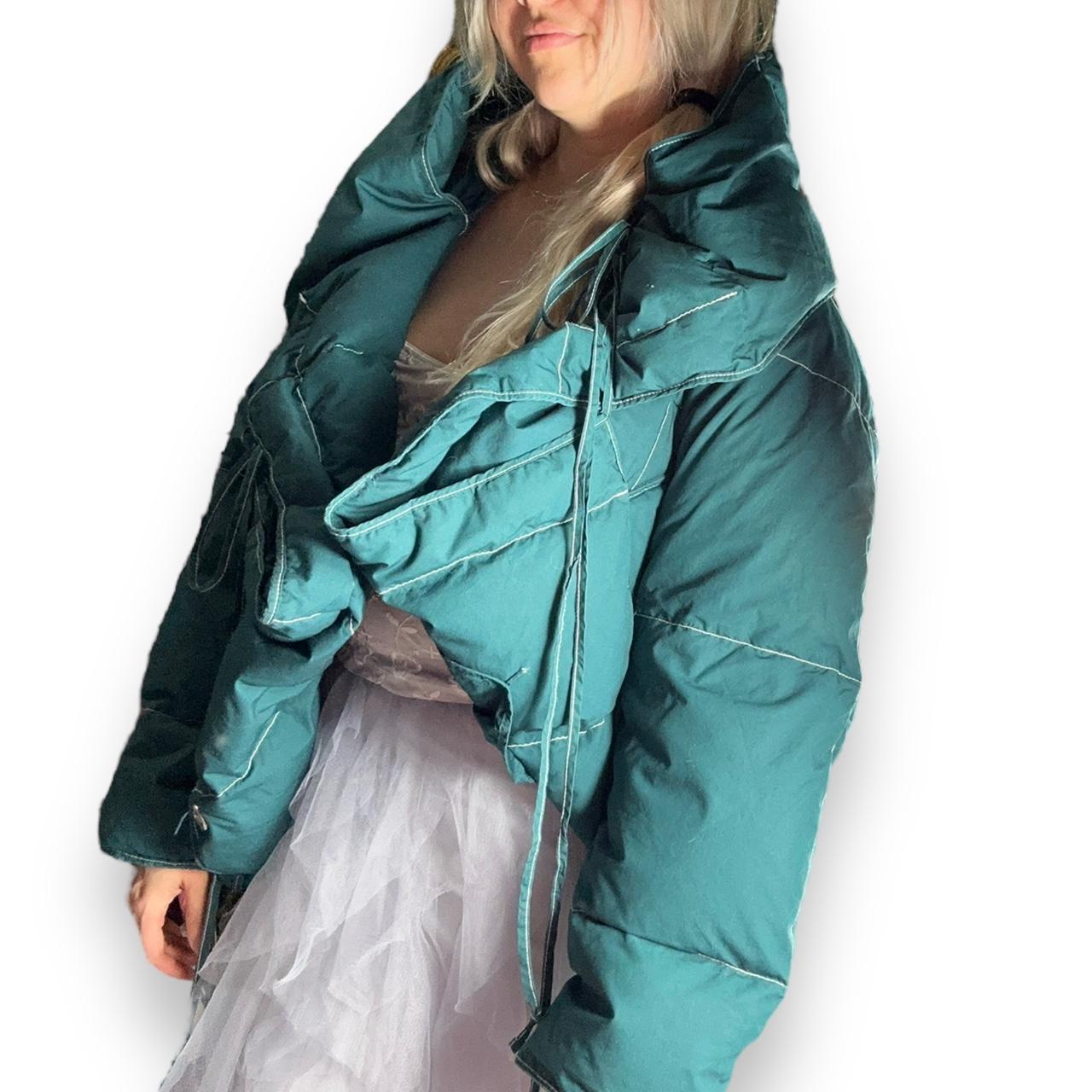 Vivienne Westwood Puffer Teal Jacket 🎀 teal puffer... - Depop