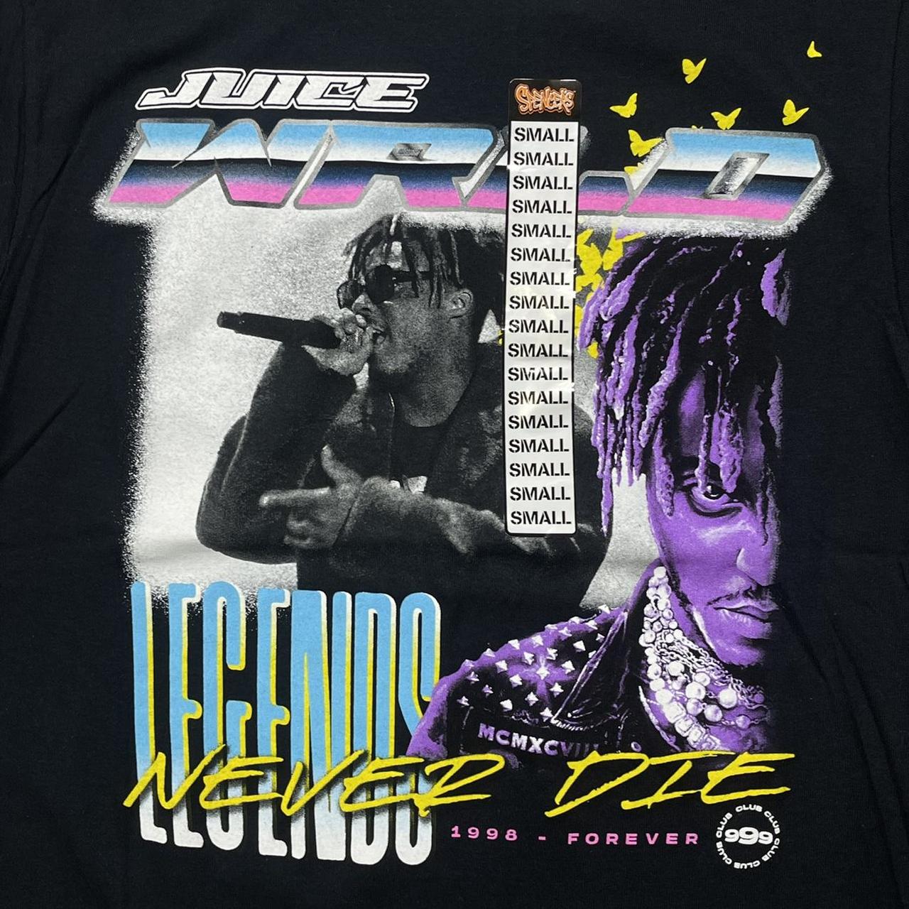Juice Wrld Legends Never Die T Shirt Rap Tee Style... - Depop