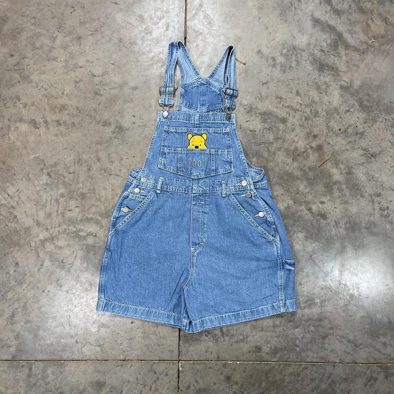 Disney Women's Blue Dungarees-overalls | Depop