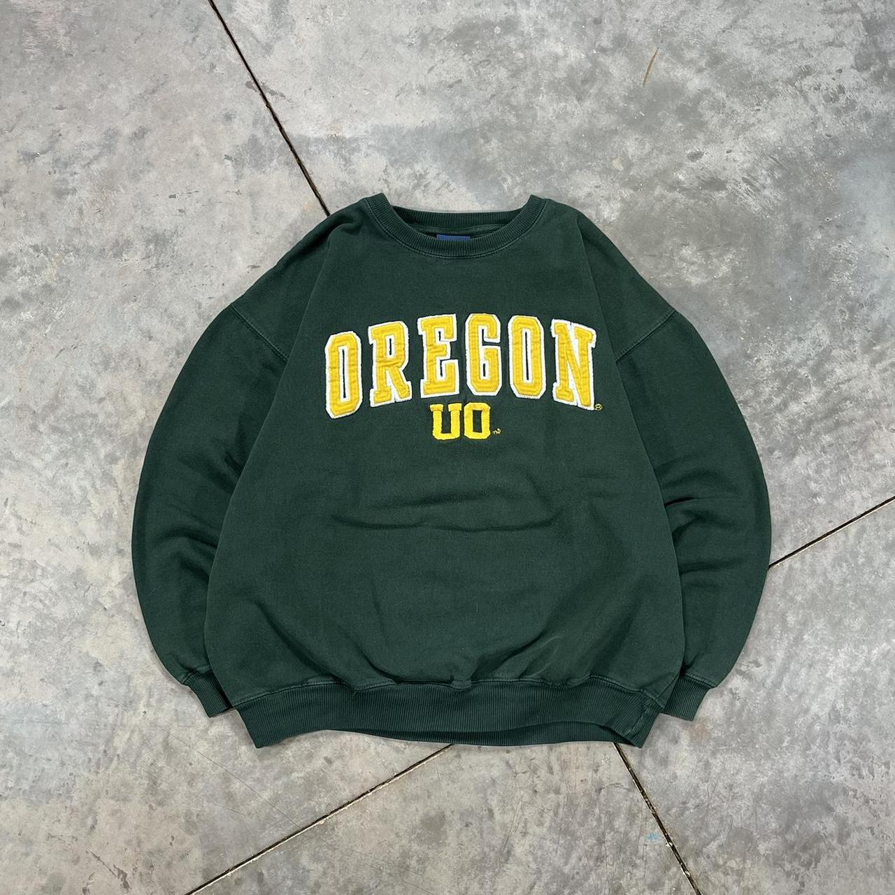 Vintage Oregon Ducks Embroidered Sweatshirt Vintage... - Depop