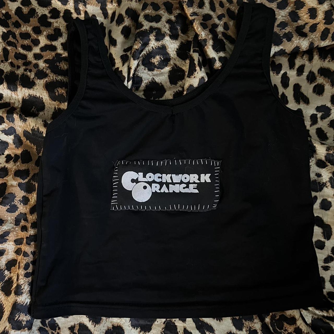 Hand sewn Clockwork Orange patch tank top Best fits... - Depop
