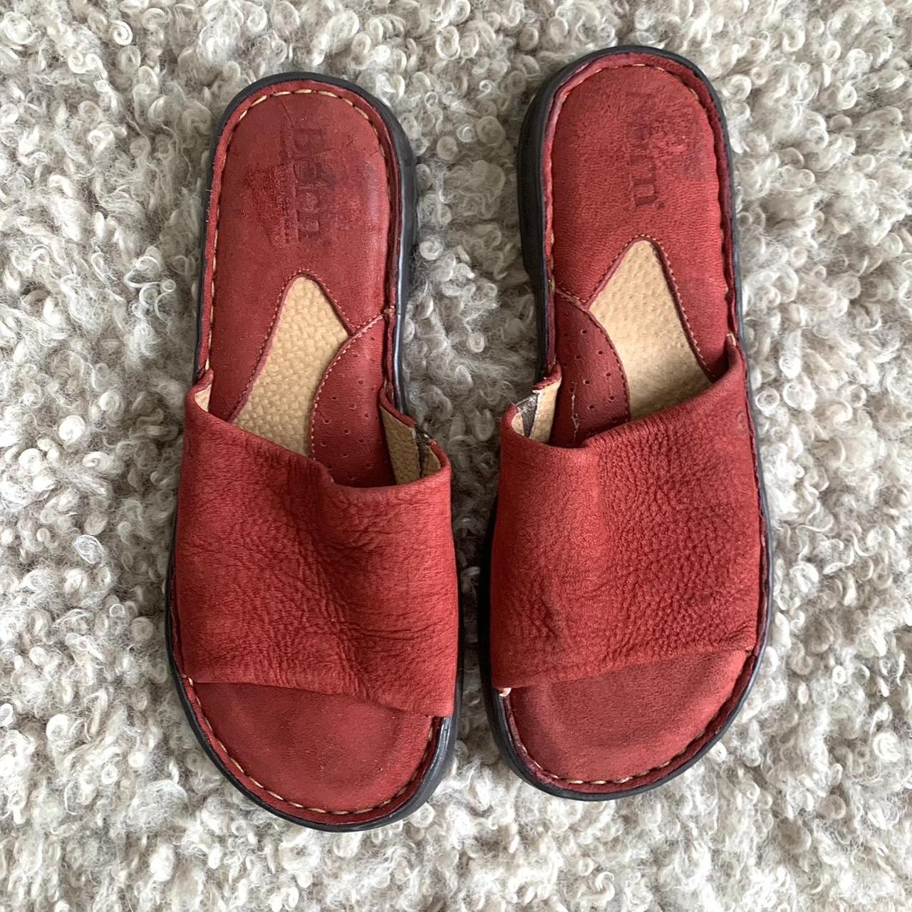 Born Women's Red Sandals | Depop