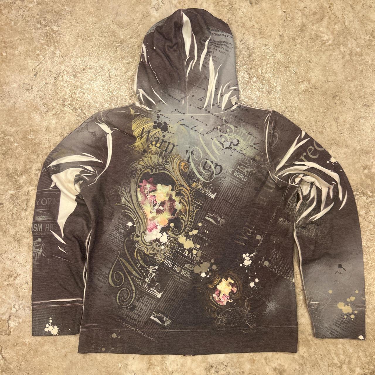 Y2K Ed Hardy Lucky 66 Fem Zip up Hoodie | Size: L... - Depop