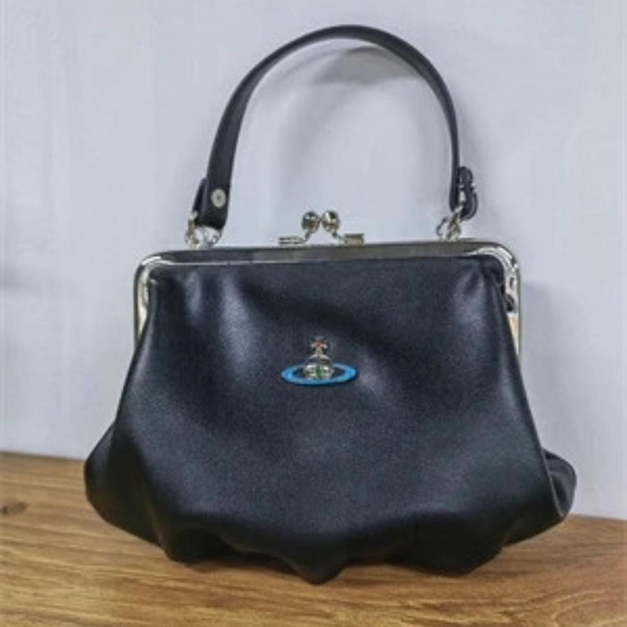 Black Vivienne Westwood bag mini crossbody 2000s... - Depop