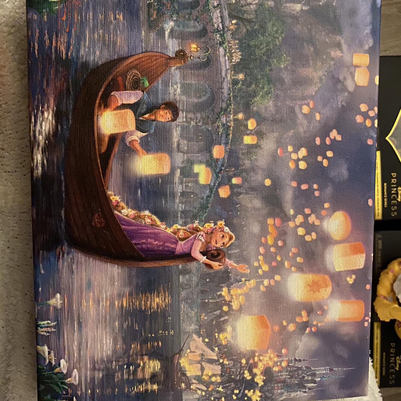 tangled “i see the light” disney thomas kinkade... - Depop