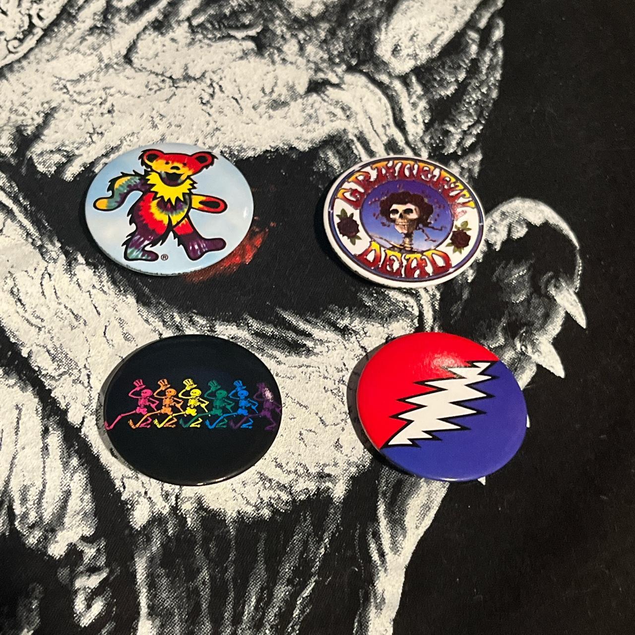 Grateful Dead button set (4) #GratefulDead #button... - Depop