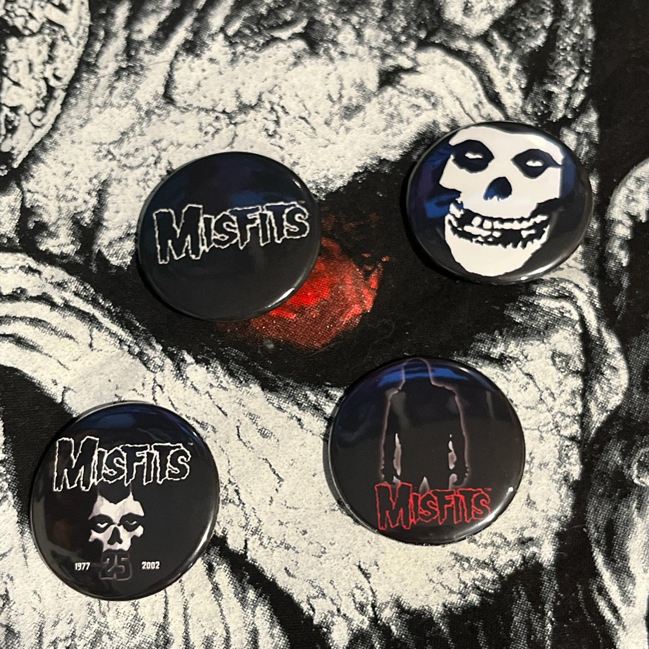 Misfits button set (4) #Misfits #button #punk #pin - Depop