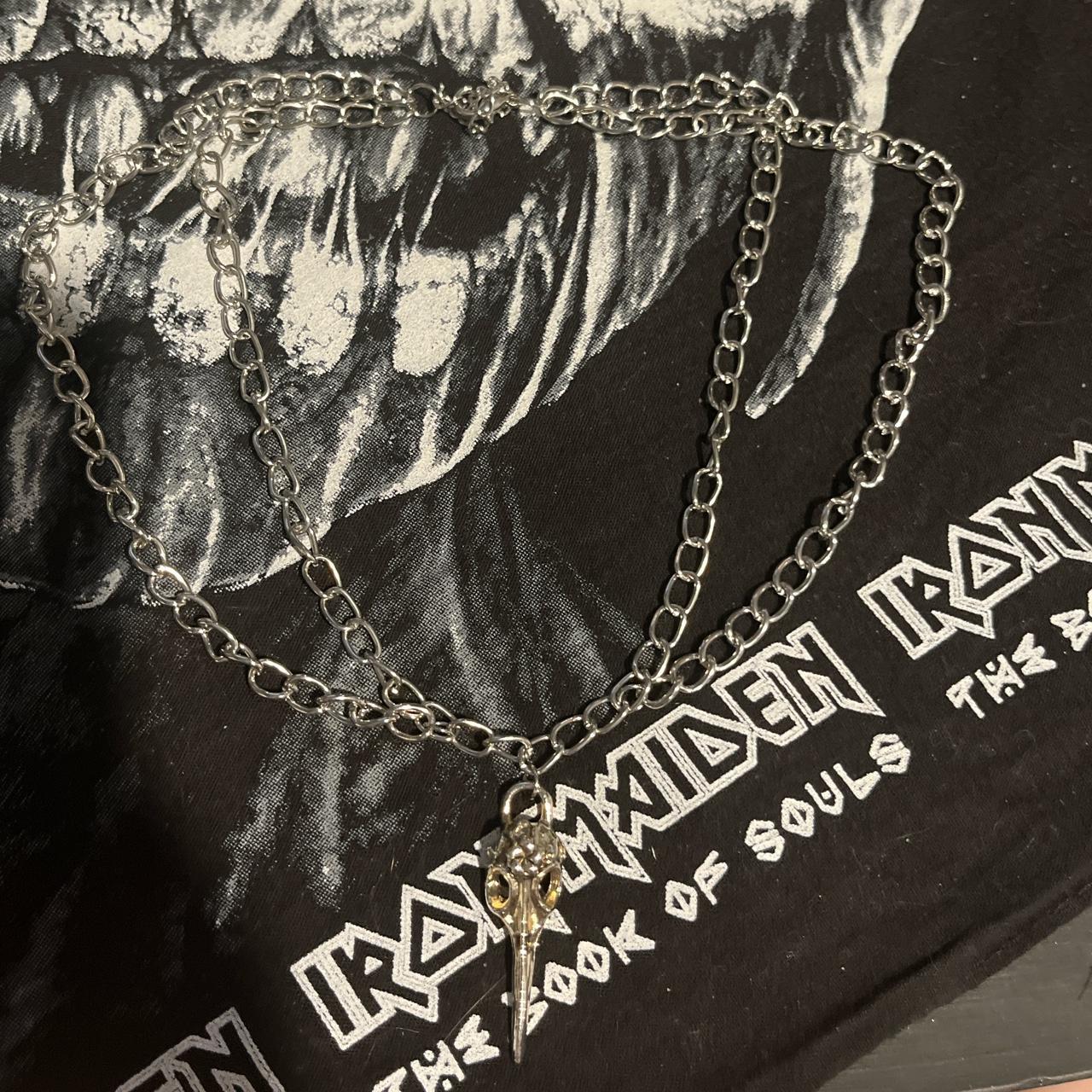Raven/ Plague Doctor chain necklace #necklace... - Depop