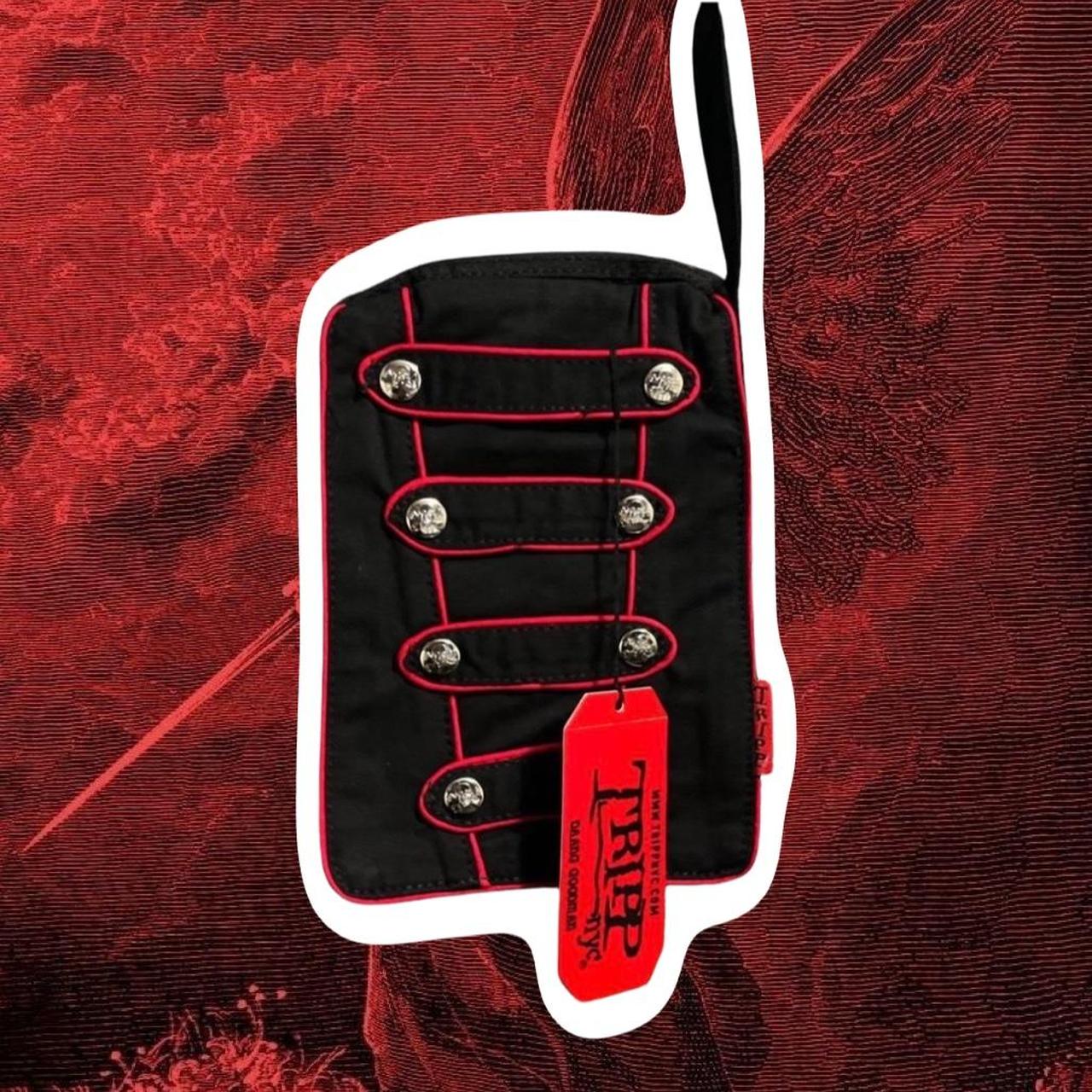 Tripp NYC new with tags black and red skull button... - Depop