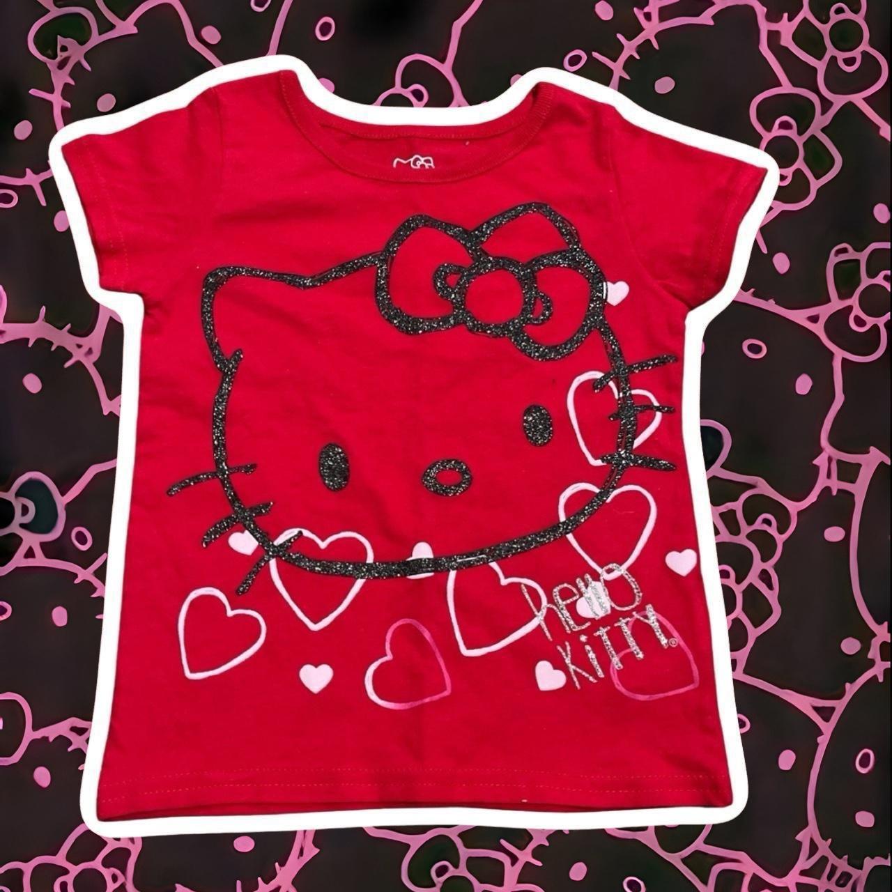 2013 Hello Kitty New With Tags 4T Sparkly red Shirt... - Depop