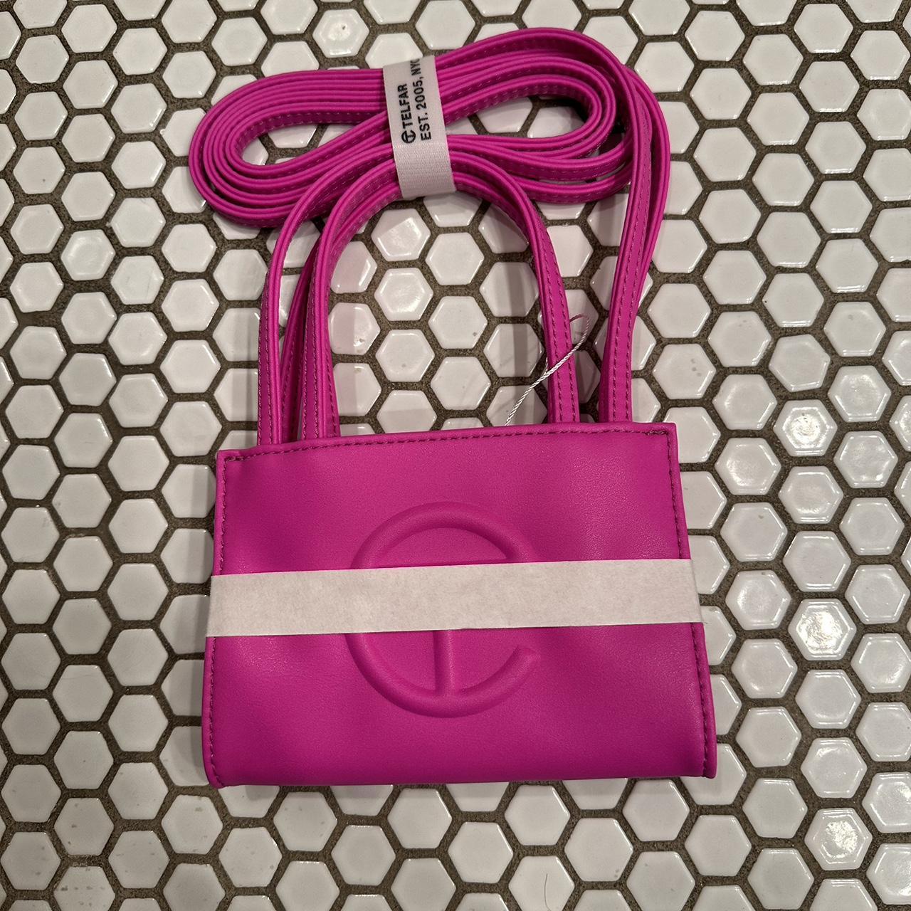 small azalea telfar shopping bag bright pink telfar... - Depop
