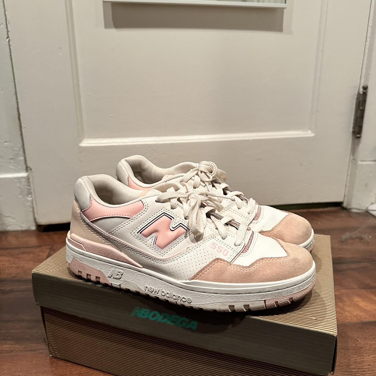 New Balance 550 Rare pink colorway. In great... - Depop