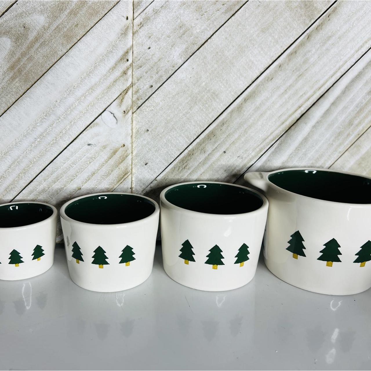 Rae Dunn christmas measuring cups trees icon new... - Depop