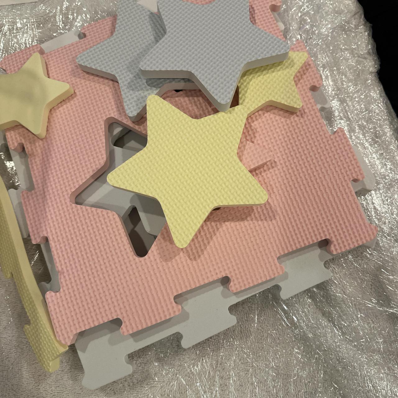 Cutecore 7 pieces pink and yellow and blue star Mat... | Depop