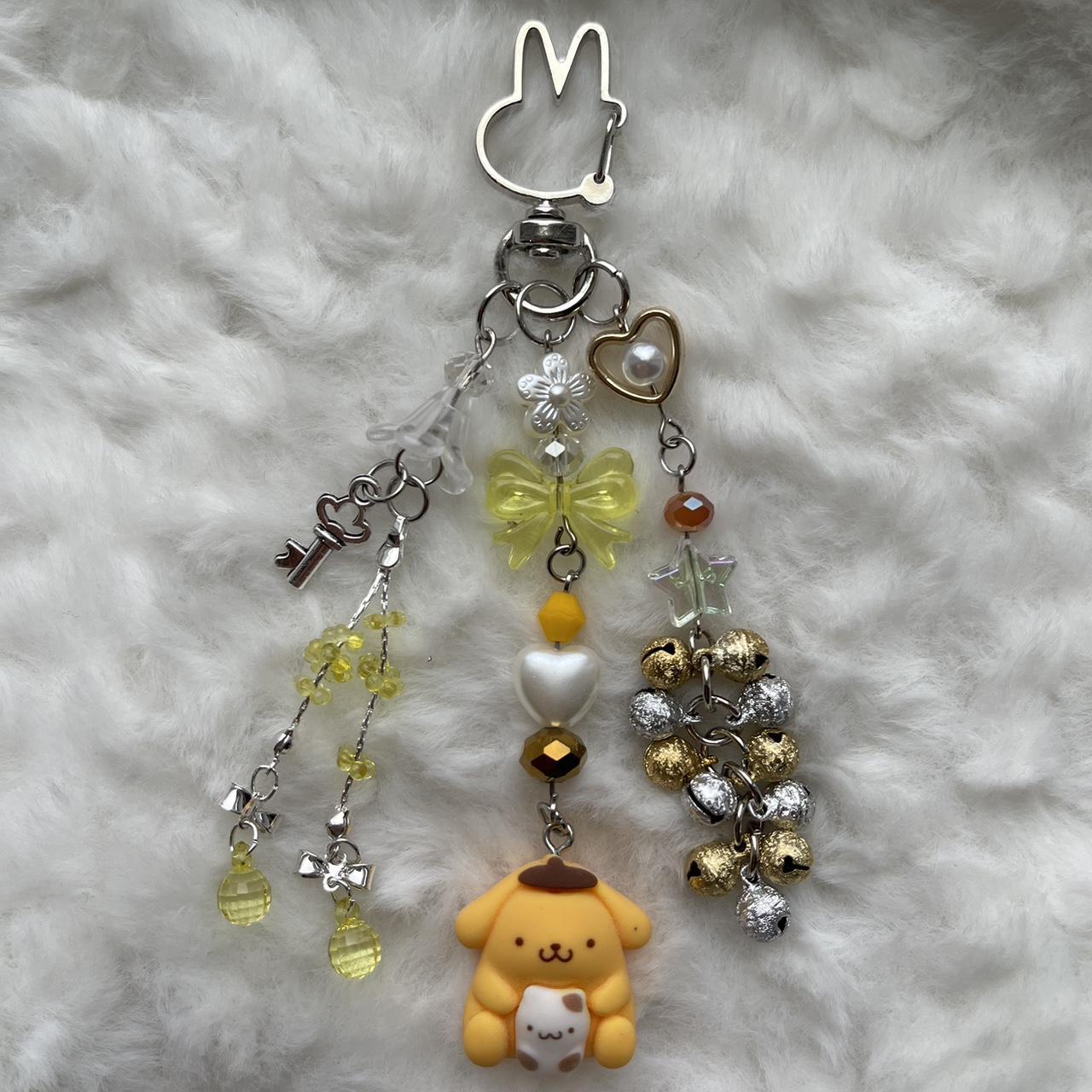 pompompurin keychain 💛 handmade and designed by me... - Depop
