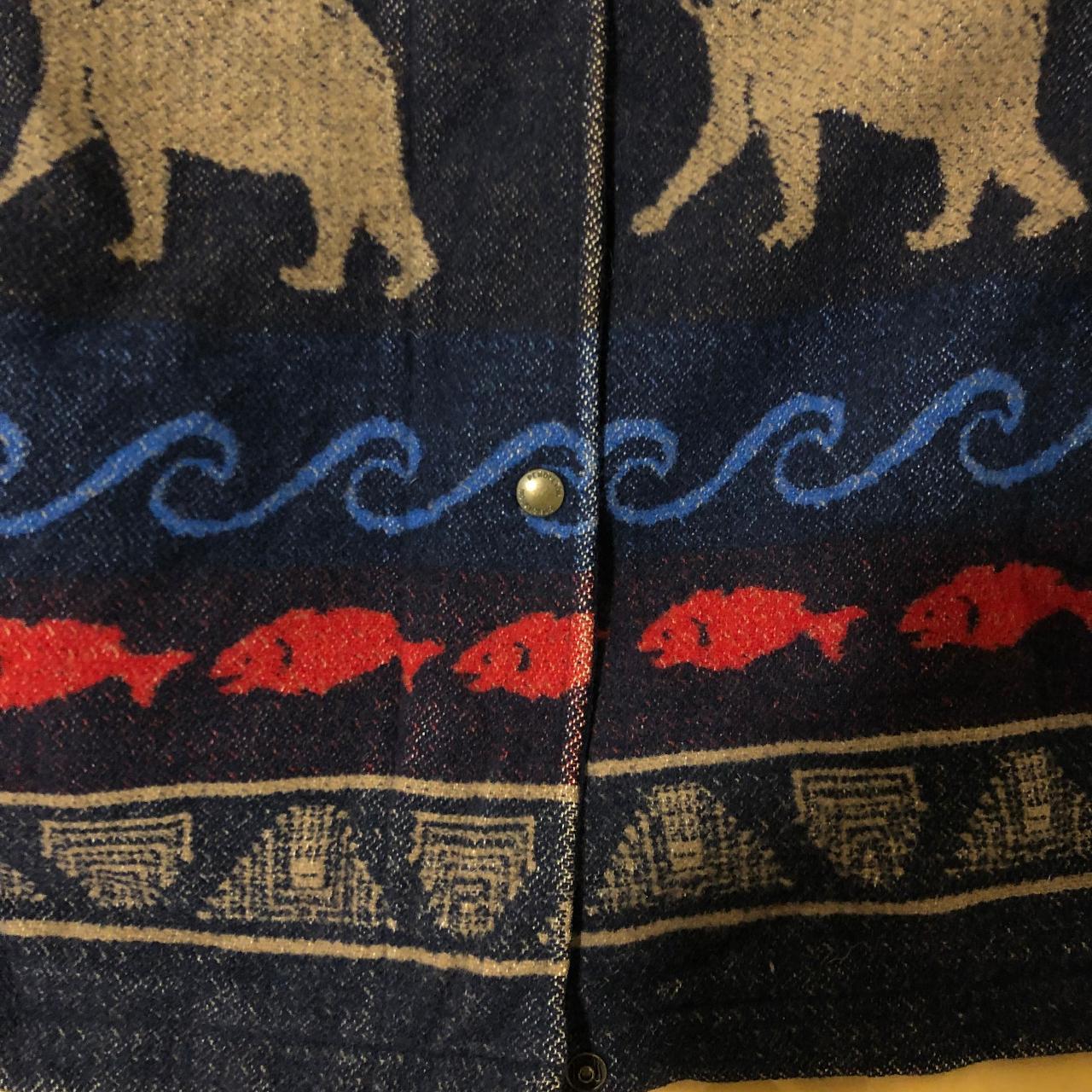 PENDLETON Wool Blend Bear Fish ALASKA PRINT Jacket -... - Depop