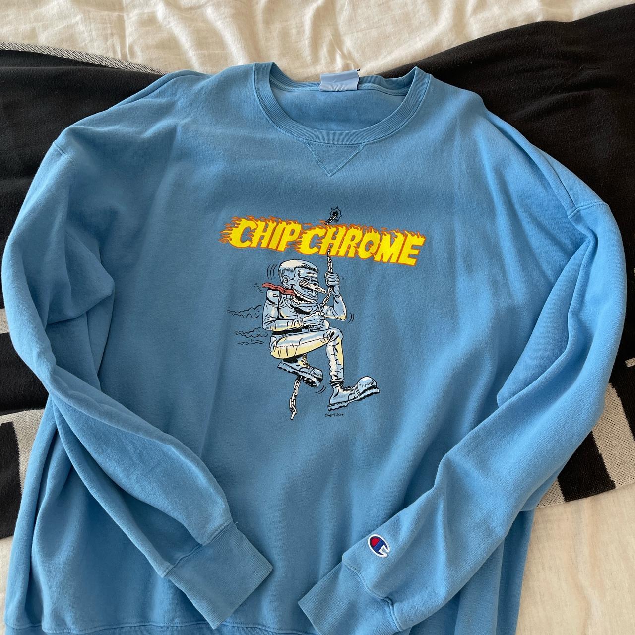 CHAMPION CHIP CHROME crew size XL - Depop