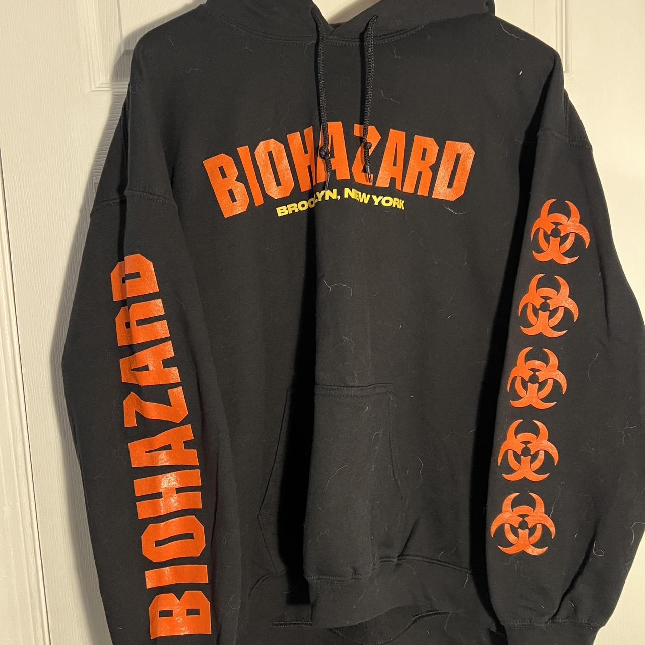 Official Biohazard hoodie printed on Gildan heavy... - Depop
