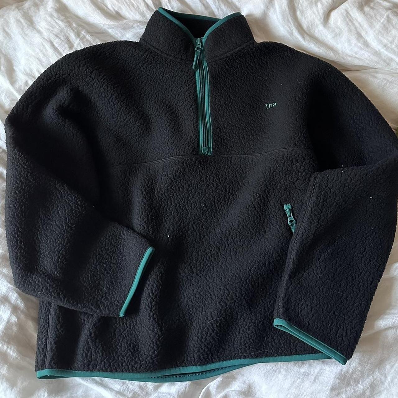 aritzia tna fleece quarter zip; brand new with tags,... - Depop