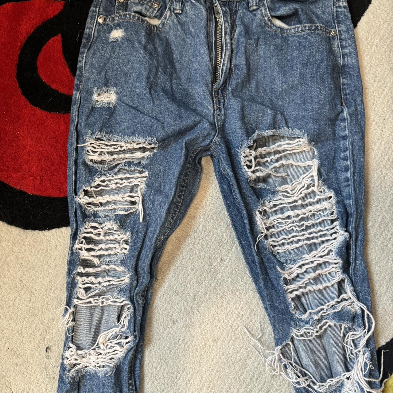 Almost famous super ripped skinny jeans. In good... - Depop