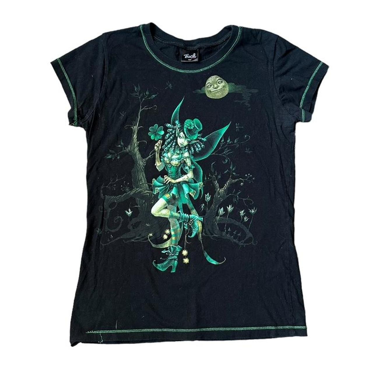 y2k goth fairy hot topic baby tee by truck... - Depop