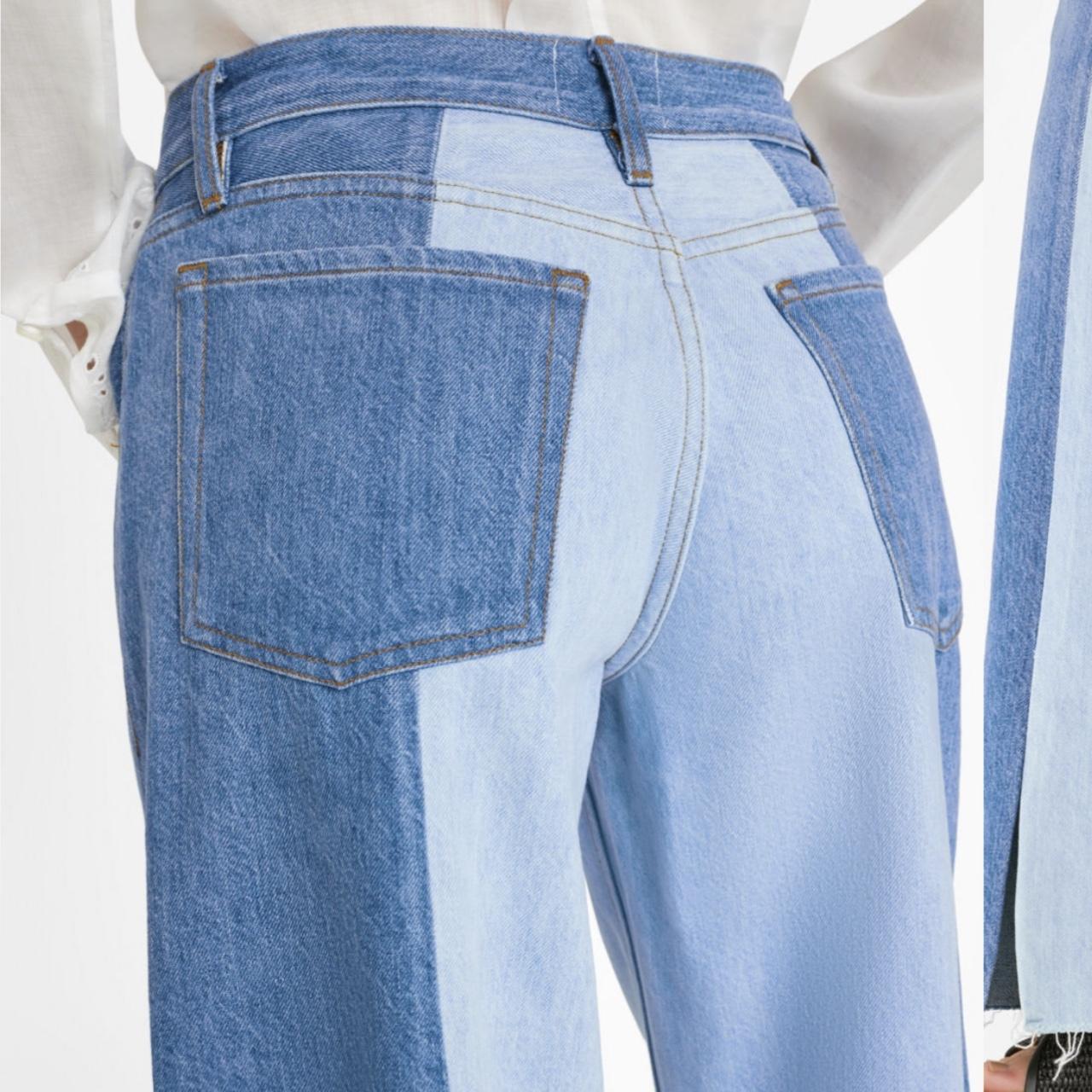 frame split denim wide leg jeans 🤍retail for 378 - Depop