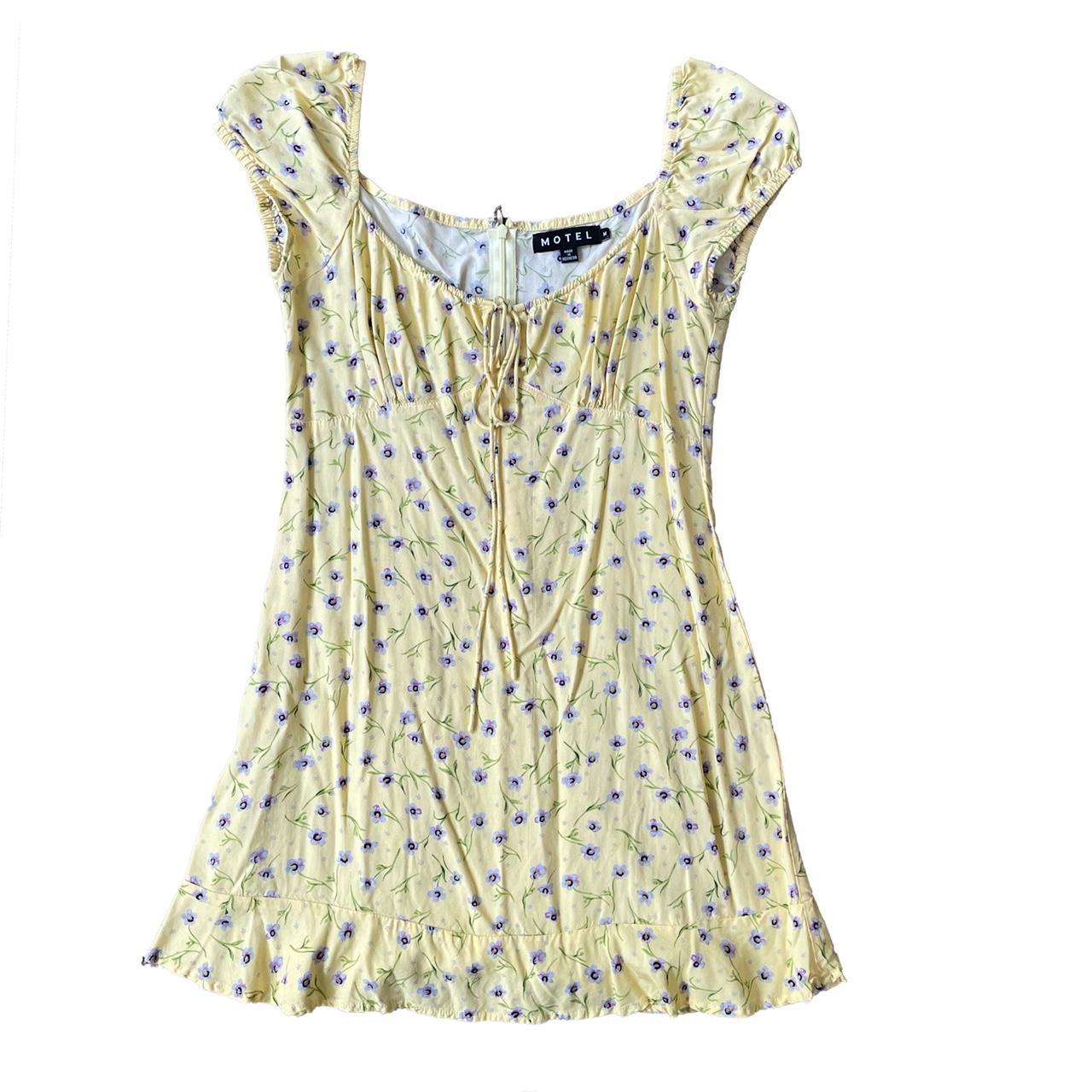 super cute yellow motel rocks dress that has only... - Depop