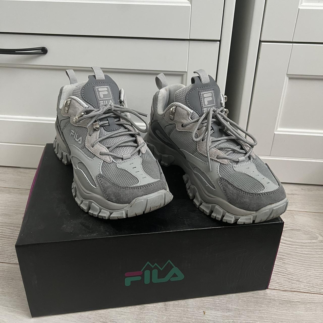 Fila’s Grey Ray Tracer Trainers Worn a handful of... - Depop