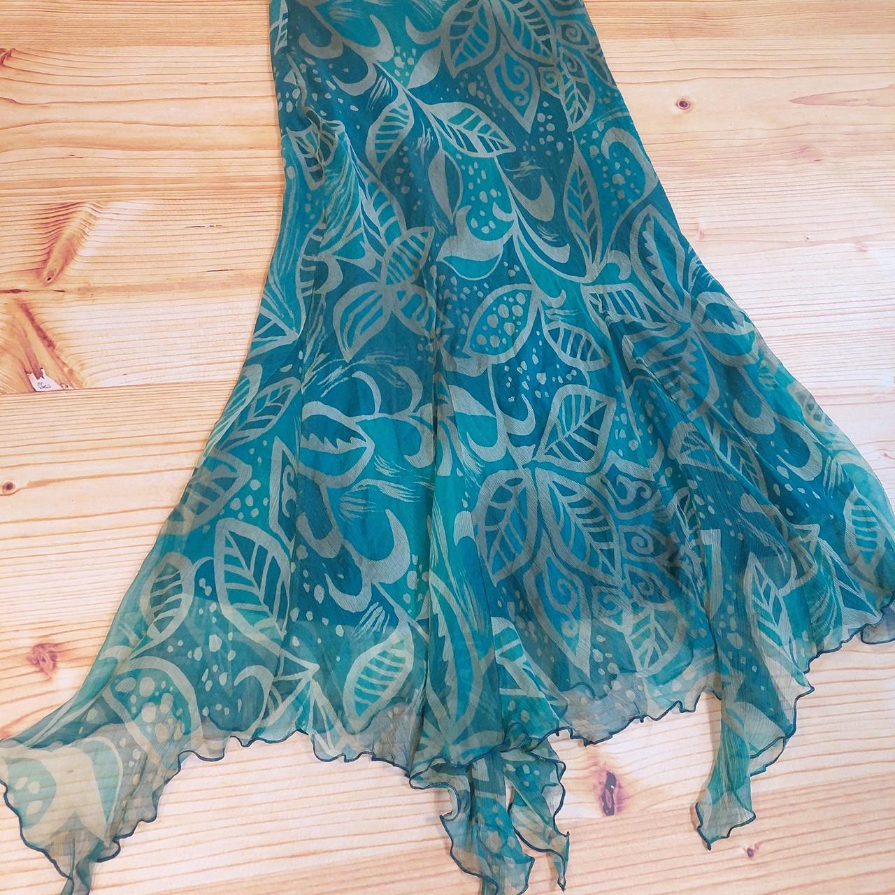 Y2K Principles Silk Asymmetrical Midi Dress •... - Depop