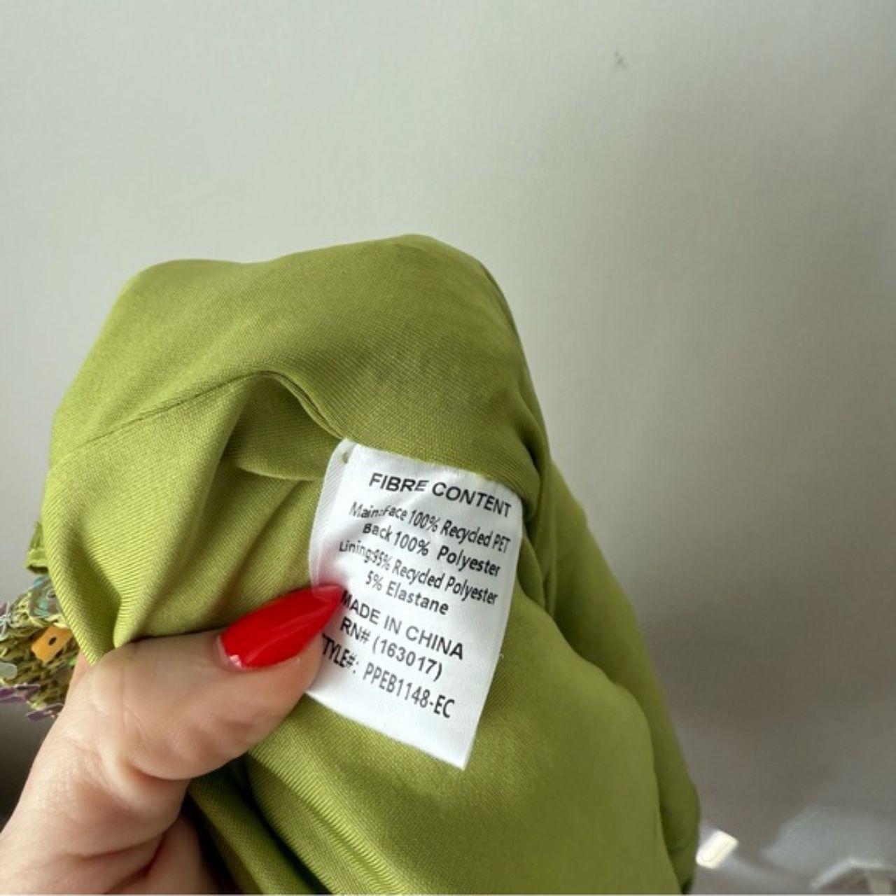 Princess Polly Porscha Green Sequin Shimmer Mini... | Depop