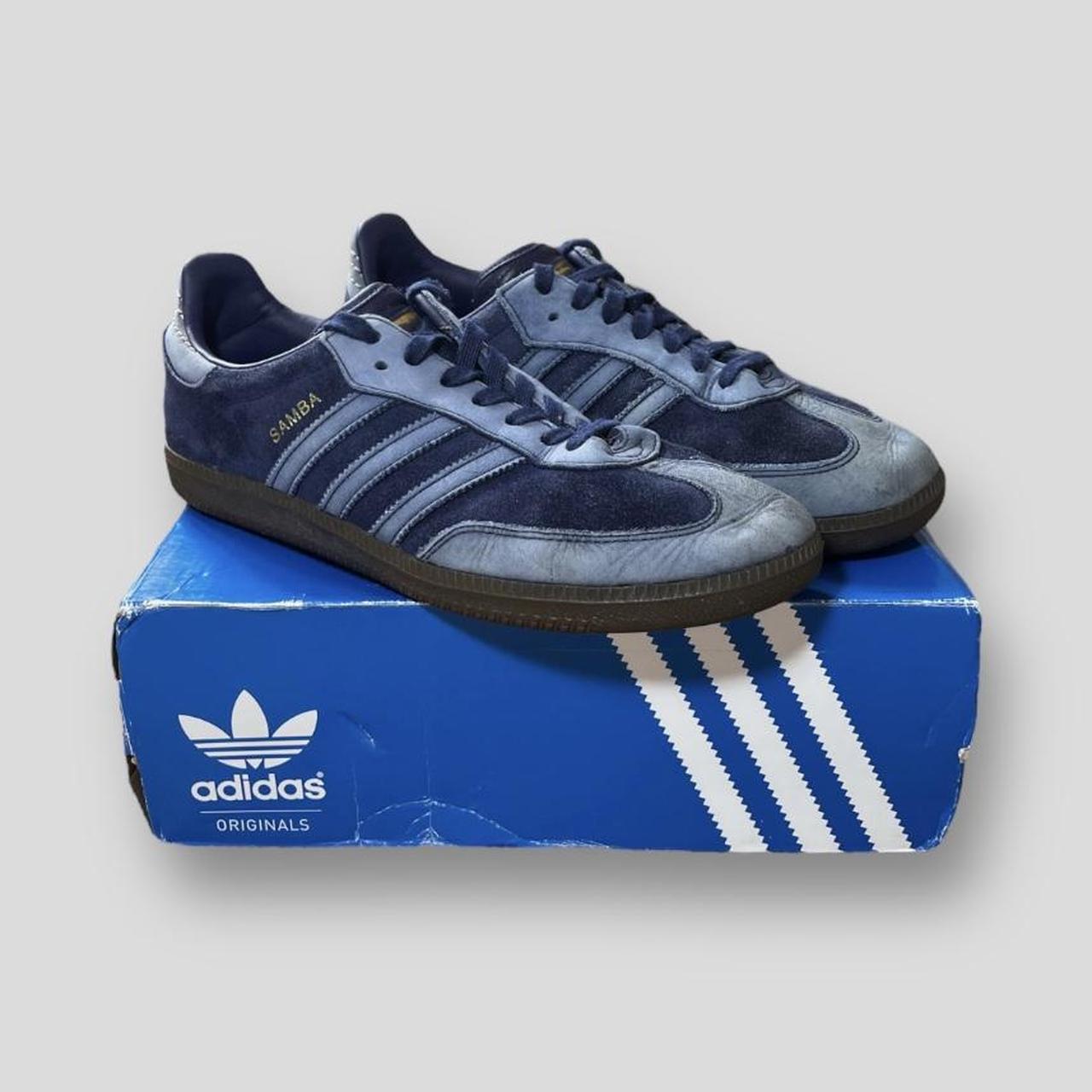 Adidas sambas blue size 9💥 🦺 size - 9 sick... - Depop