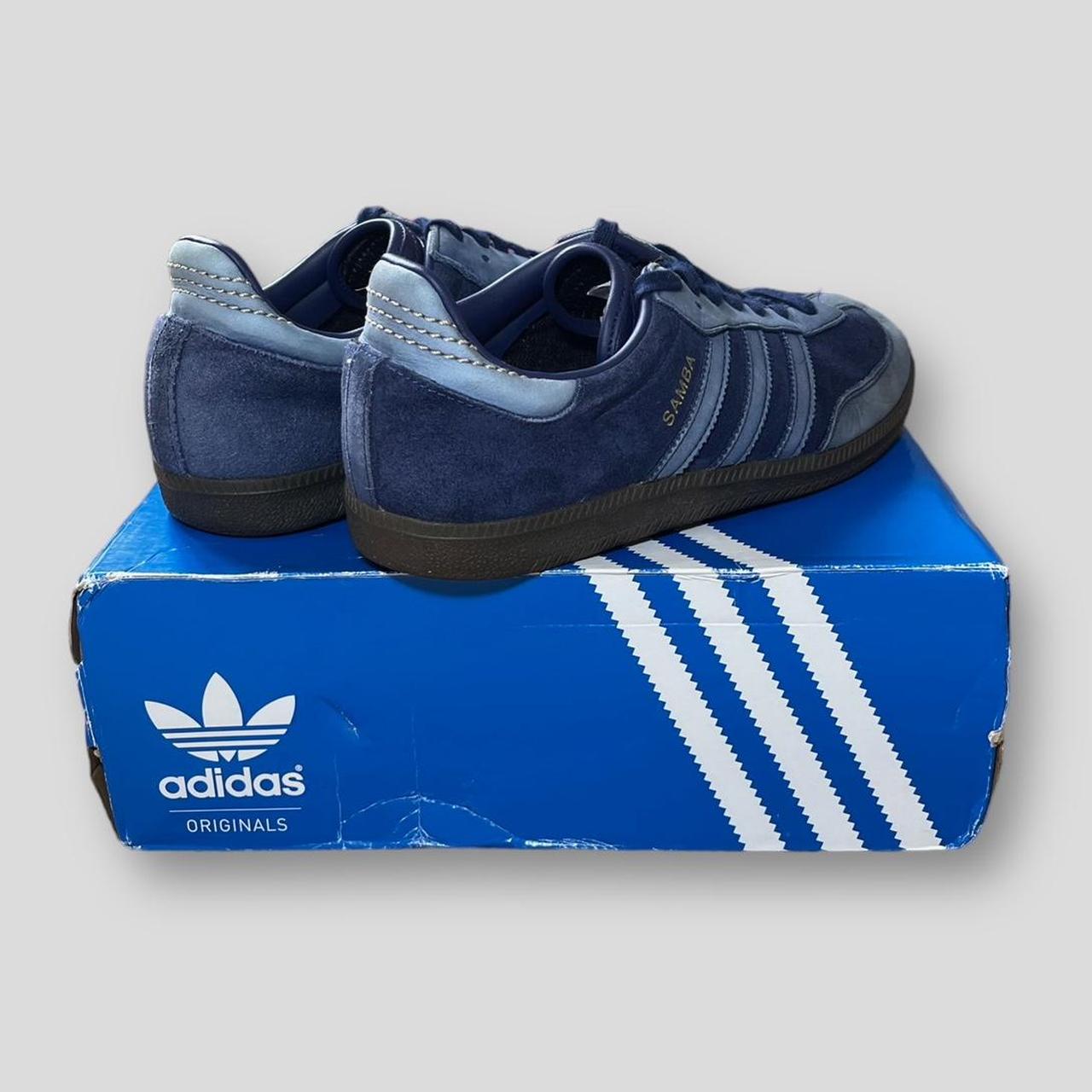 Adidas sambas blue size 9💥 🦺 size - 9 sick... - Depop