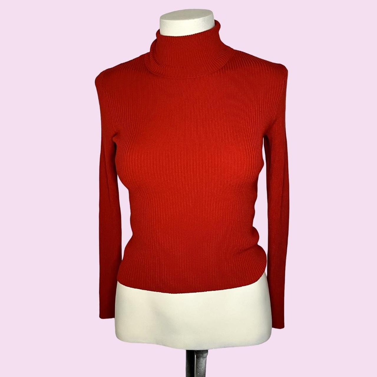 cute red turtleneck! from divided, small. slight... - Depop