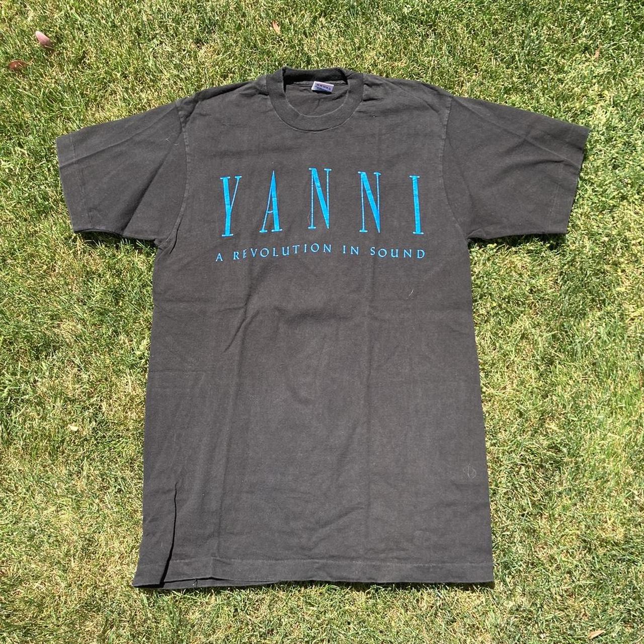 90’s yanni revolution in sound tee large 19x29 - Depop