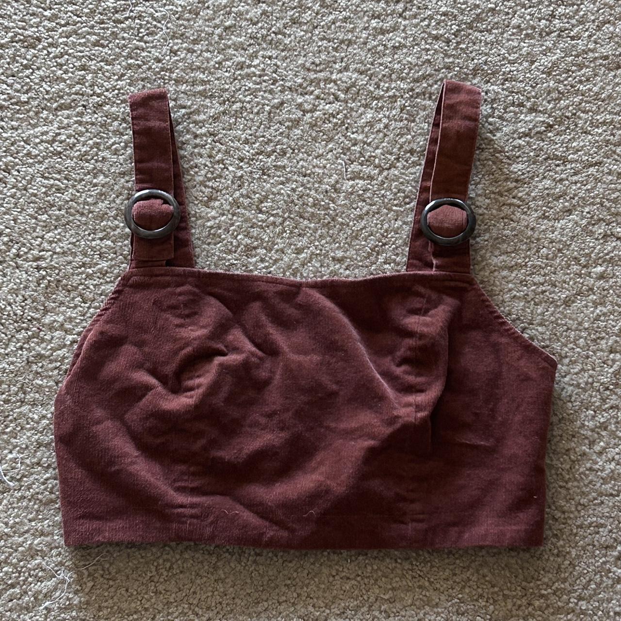 Lul calm crop top size M #crop top #crystals - Depop