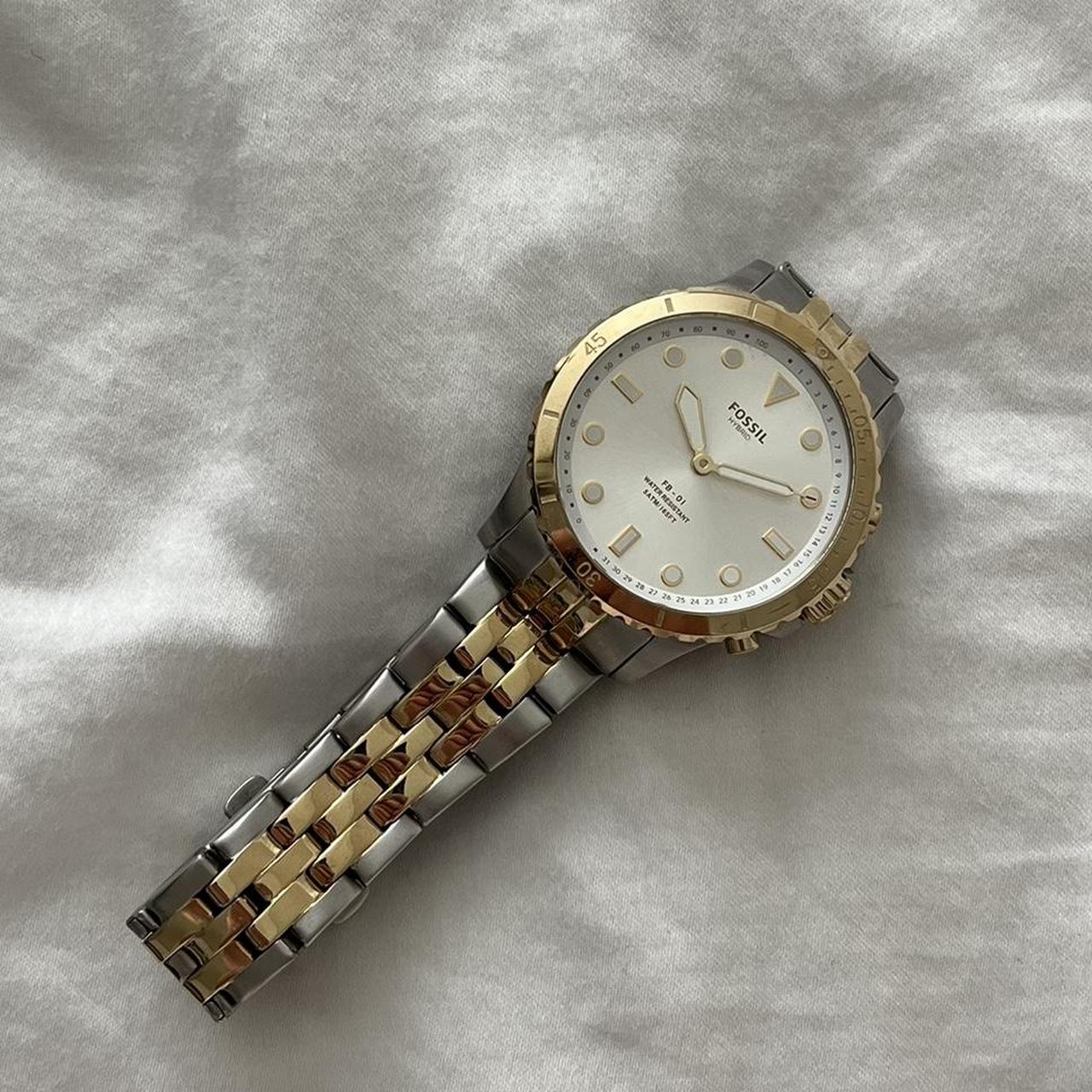 Fossil Women's Gold and Silver Watch | Depop