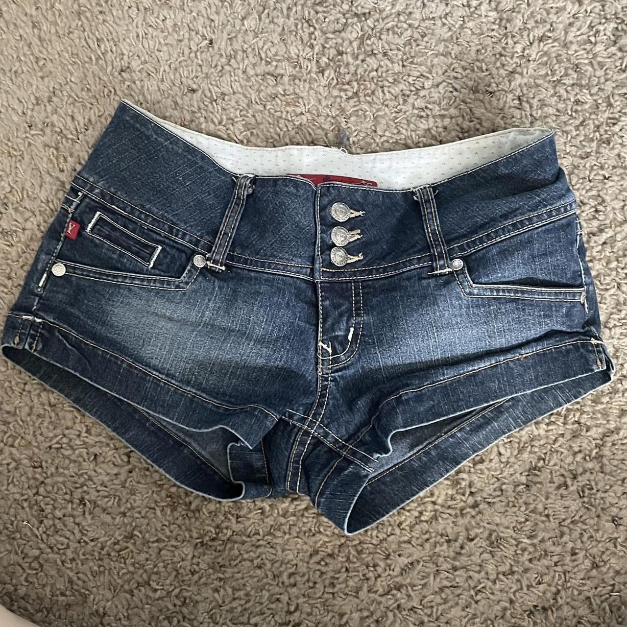 ymi low rise booty short super cute just not my... - Depop