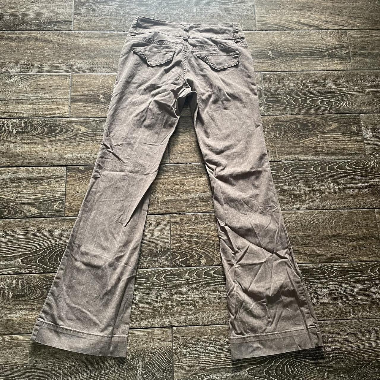 union bay low rise bootcut/flares vertical stripes... - Depop