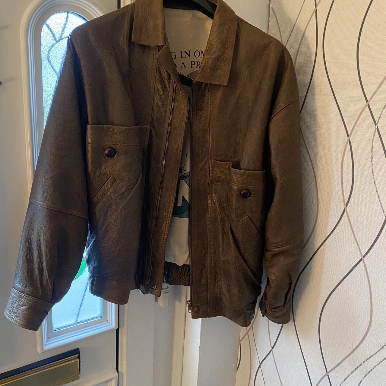 Bronx Vintage Leather Jacket - Depop