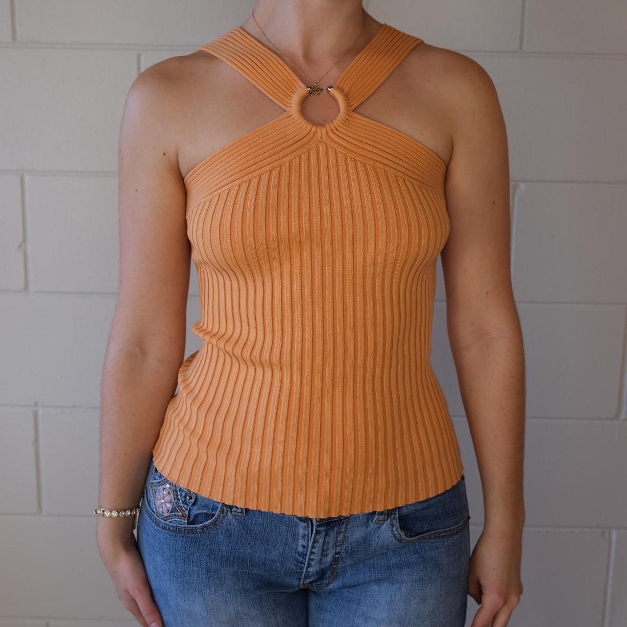 Chic early 2000s going out top Halter style Metal... | Depop