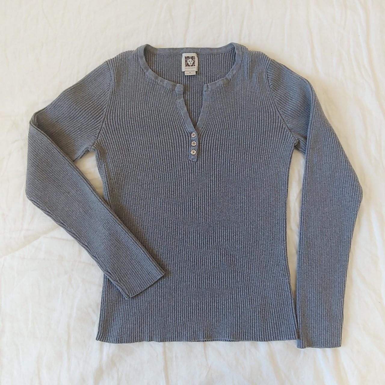 Anne Klein Women's Grey Shirt | Depop