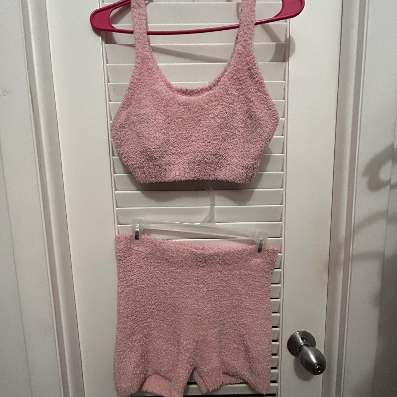 Pink fuzzy cozy set. Both are size medium. Super... - Depop