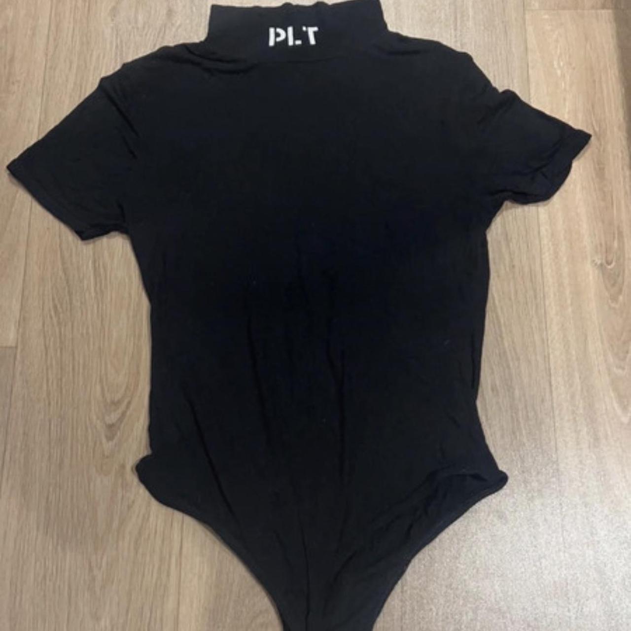 Black PLT high neck bodysuit - Depop