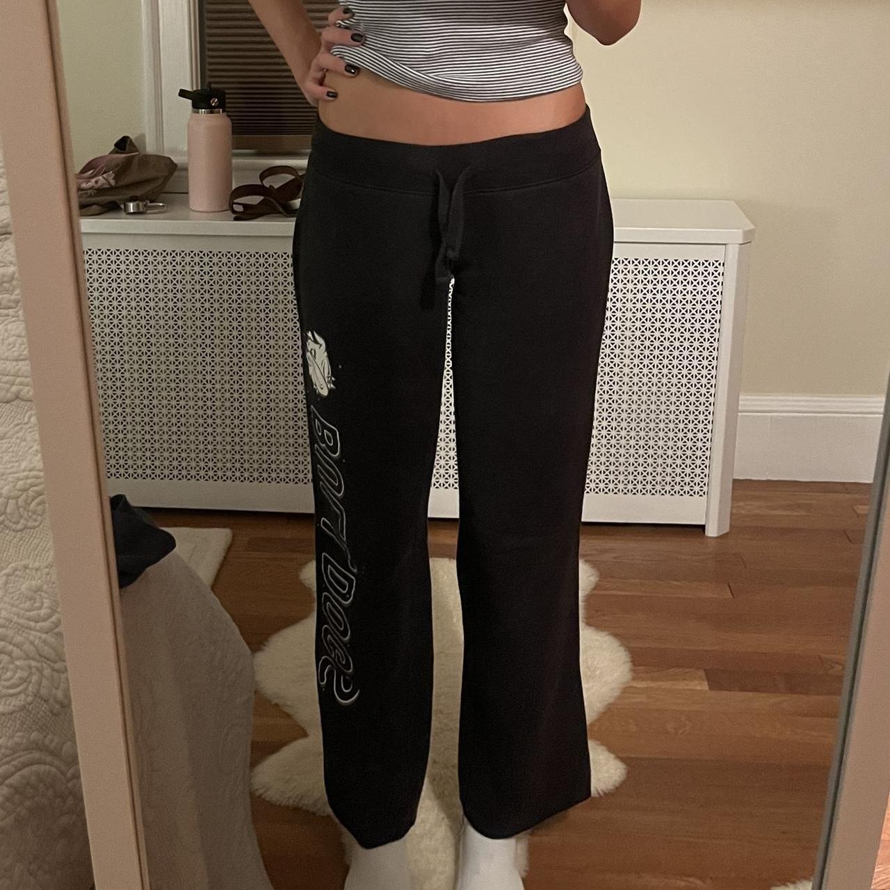 Low rise straight legged bulldog sweatpants I’m... - Depop
